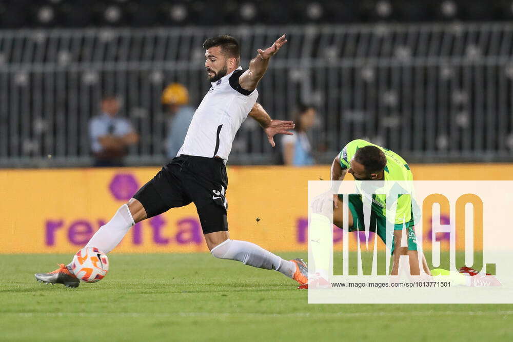 PARTIZAN vs AEK LARNACA IGOR VUJACIC fudbaler Partizana na utakmici ...