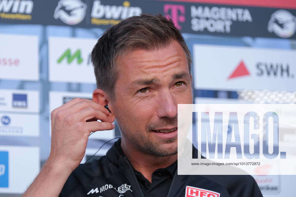 Coach Andre Meyer HFC interview before the game Hallescher FC vs VfB ...