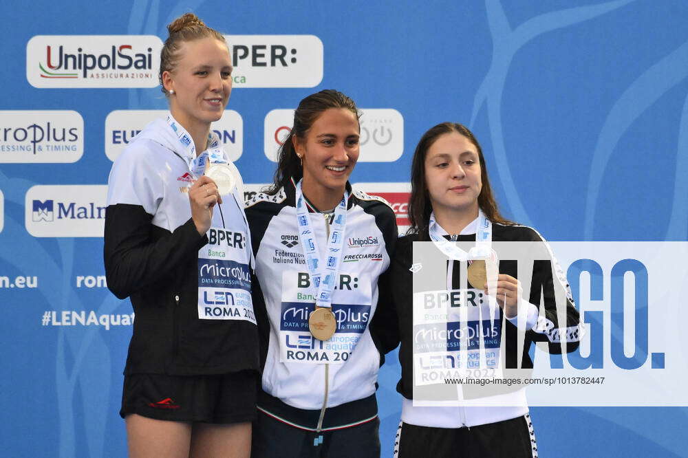 Rome, Italy: Simona Quadarella, Isabel Marie Gose and Merve Tuncel ...