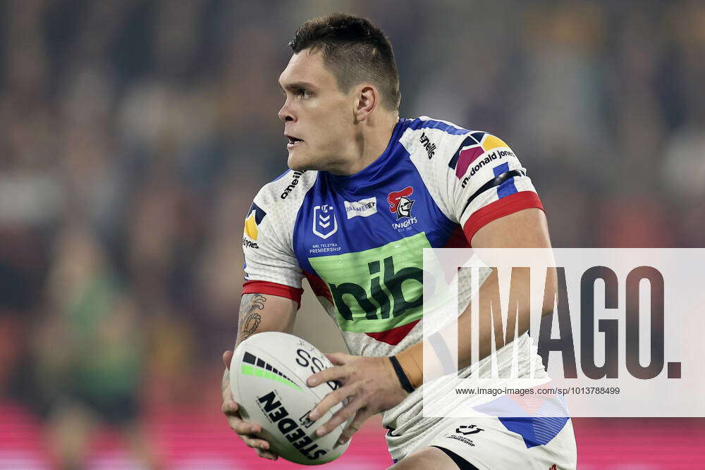 NRL BRONCOS KNIGHTS, Brodie Jones of the Newcastle Knights is seen ...