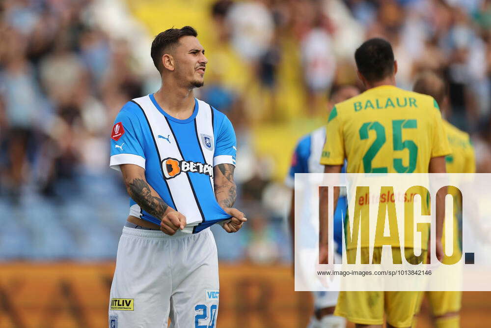 Jovan Markovic upset after a miss in the football match between the ...