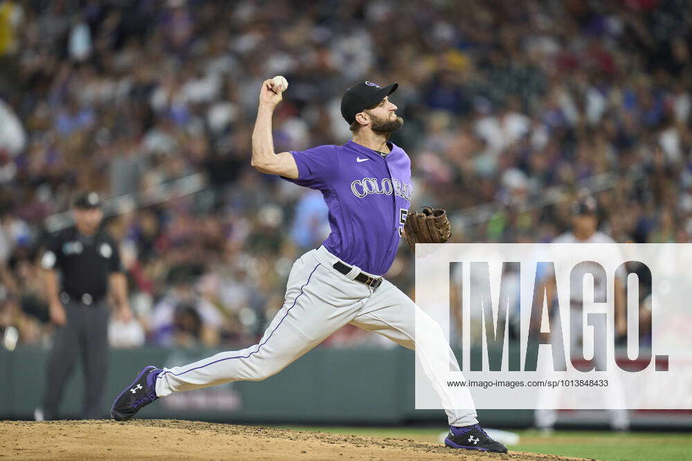August 13 2022: Colorado pitcher Jake Bird (59) throws a pitch during ...
