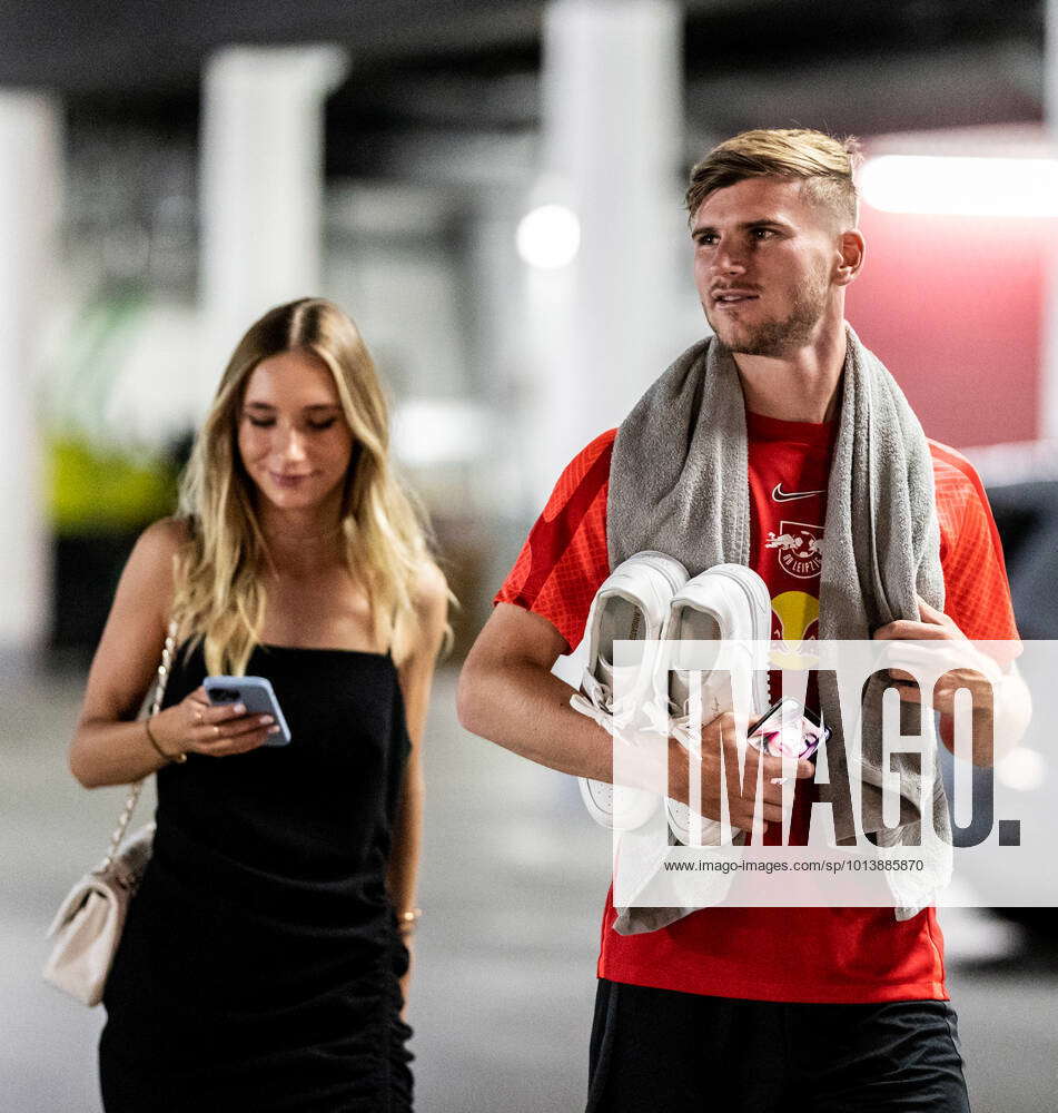 Leipzigs Timo Werner with girlfriend Paula Lense arrival of new RB ...