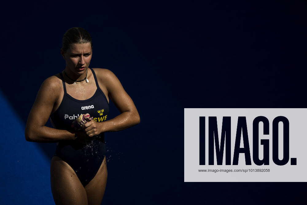 220816 Emilia Nilsson Garip of Sweden competes in womens 1m Springboard ...