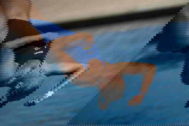 Emilia Nilsson Garip of Sweden competes in women s 3 meter springboard ...