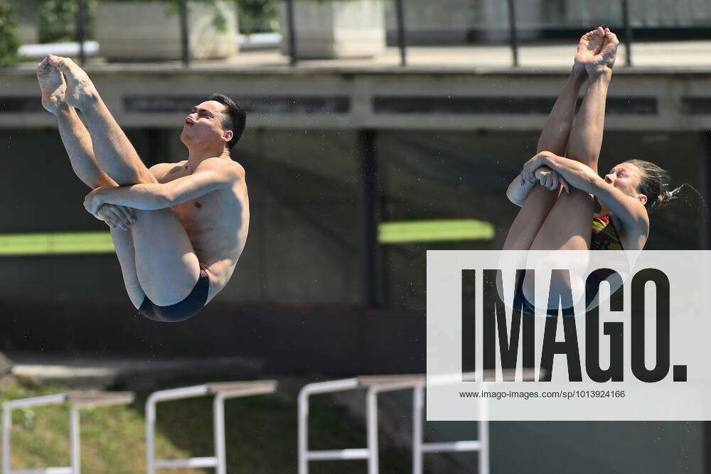 LEN European Diving Championships MASSENBERG Lou and PUNZEL Tina (GER ...