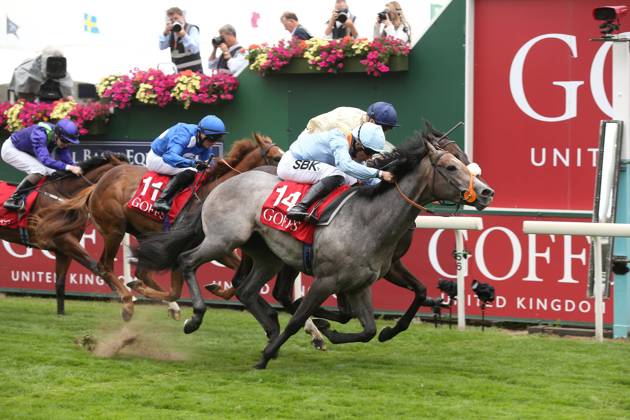 Horse Racing Ebor Festival York Races CHALDEAN (1) ridden by Ryan Moore ...