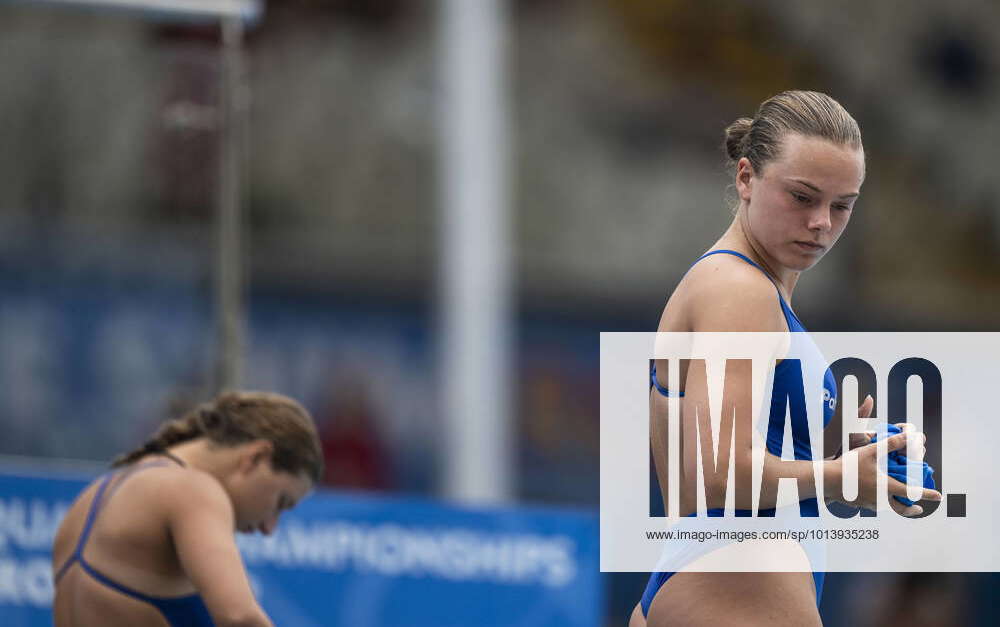 220818 Emilia Nilsson Garip and Elna Widerström of Sweden competes in ...