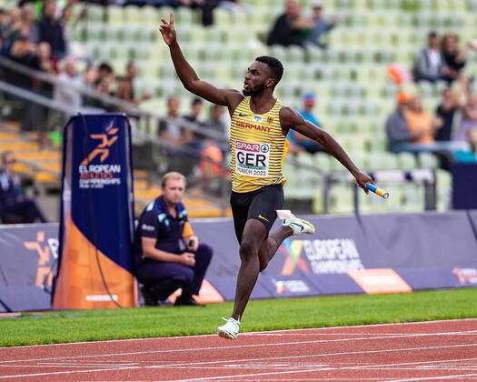 Germany wins the Mens relay race 4x100m new german record Mens relay ...