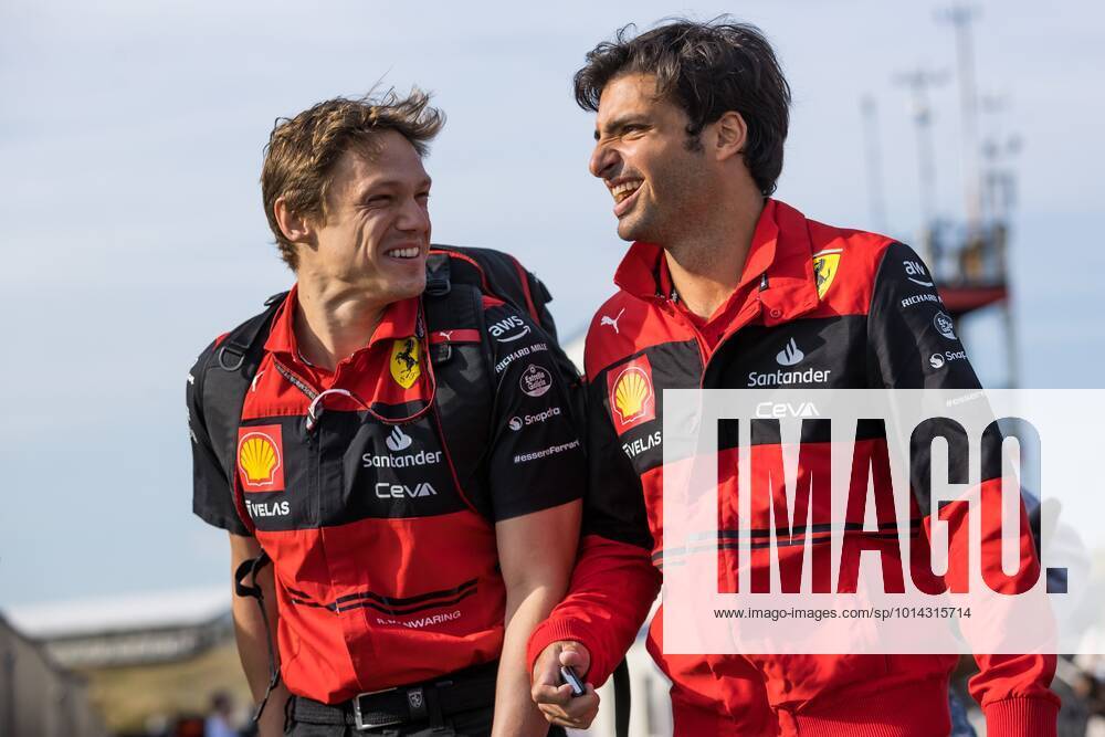 Carlos Sainz Scuderia Ferrari and his physio Rupert Manwaring, Dutch ...