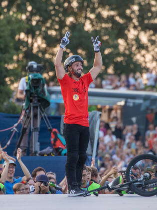 Anthony JEANJEAN FRA, 1 place 1st place, winner winner BMX final men ...