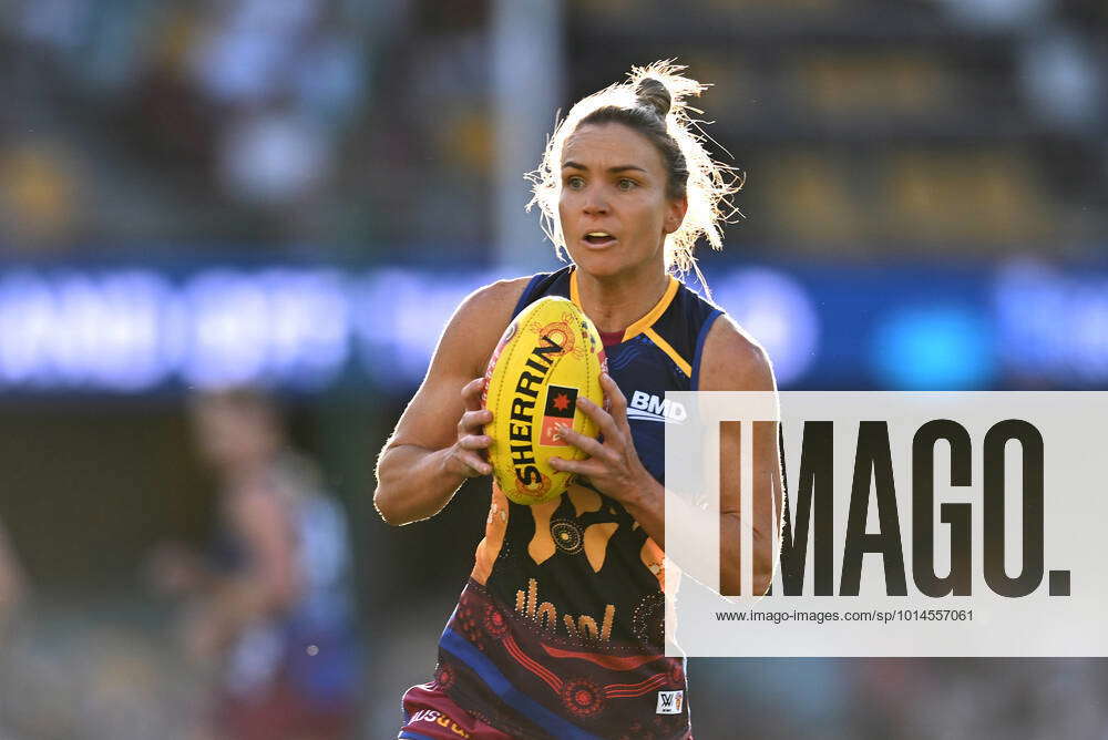 AFLW LIONS SUNS, Emily Bates of the Lions in action during the AFLW ...