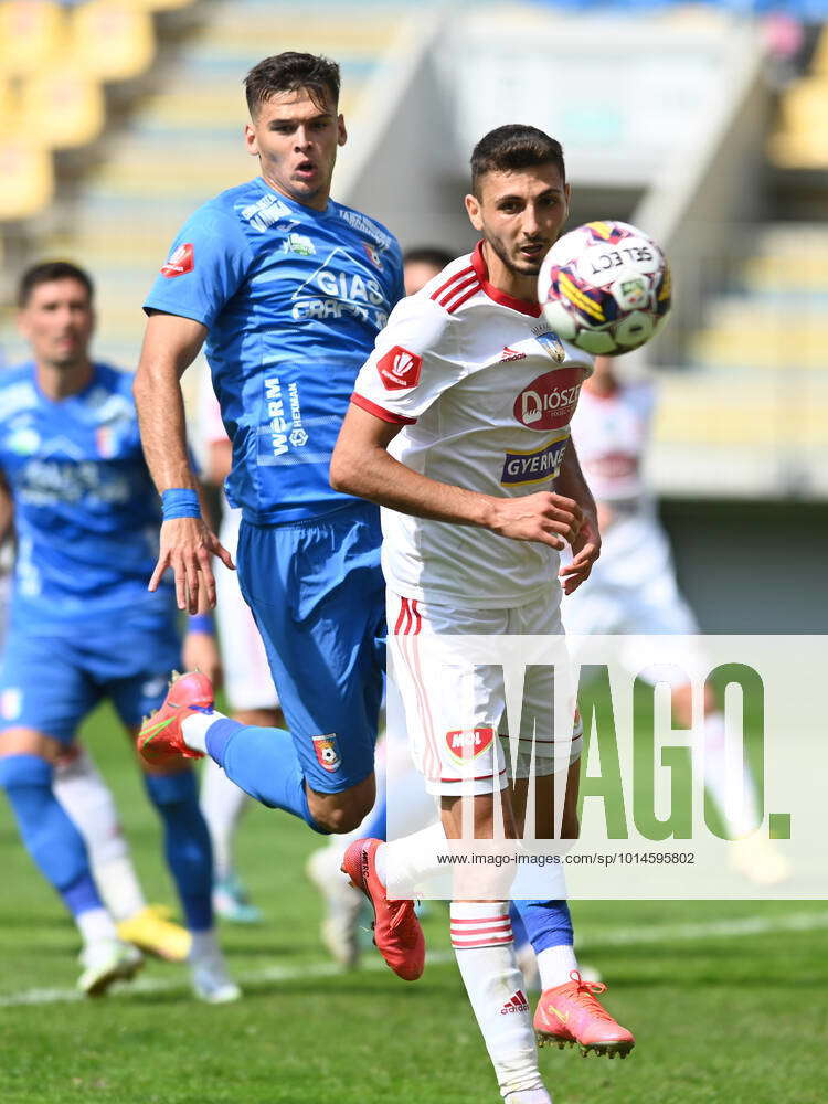 Sergej Grubac and Nicolae Ionut Paun in the football match between ...