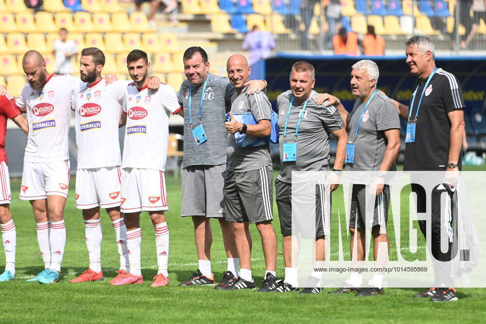 Football players from Sepsi Branislav Ninaj, Pavol Safranko and Nicolae ...