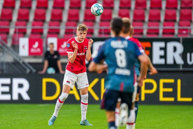 ALKMAAR Maxim Dekker of AZ Alkmaar during the Dutch Eredivisie match ...