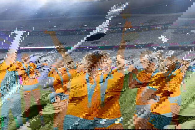 Sevens Rugby World Cup After the award ceremony, Maddison Levi ...