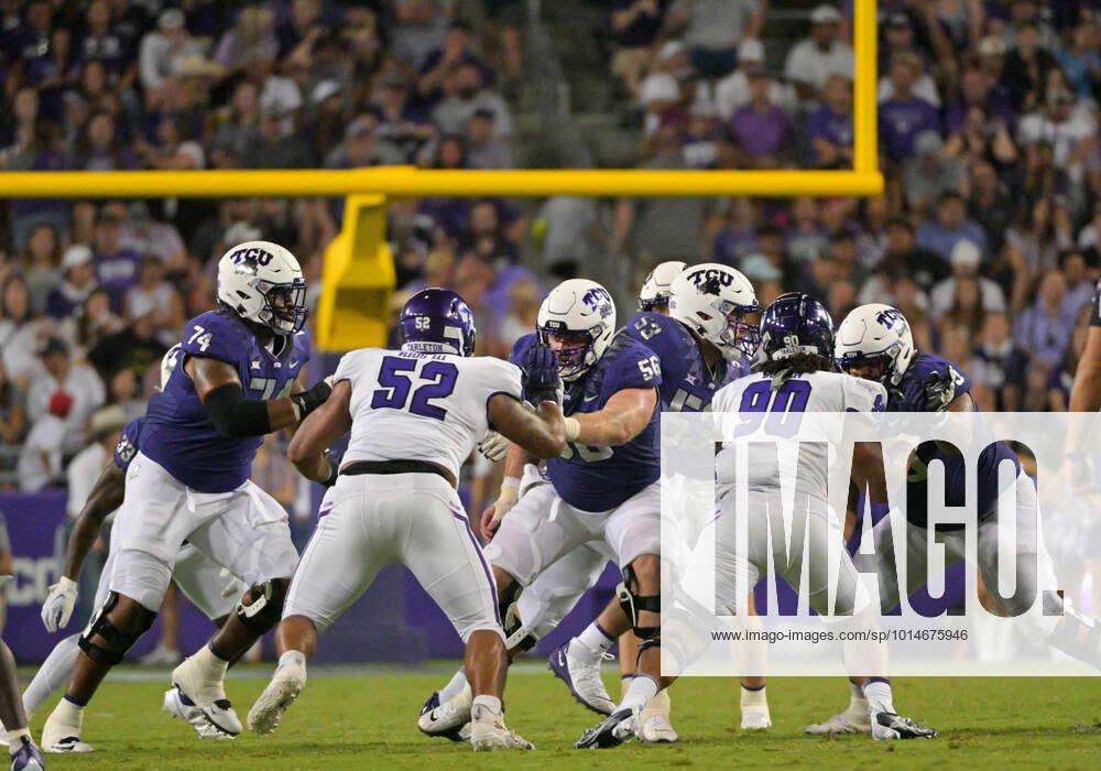 September 10 2022: TCU Horned Frogs offensive tackle Andrew Coker and ...