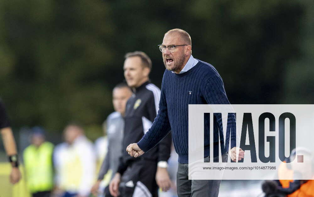 220917 Halmstads coach Magnus Haglund during the football match in the ...