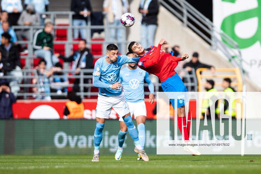 220918 Malmö FFs Dennis Hadzikadunic and Helsingborgs Amar Muhsin ...