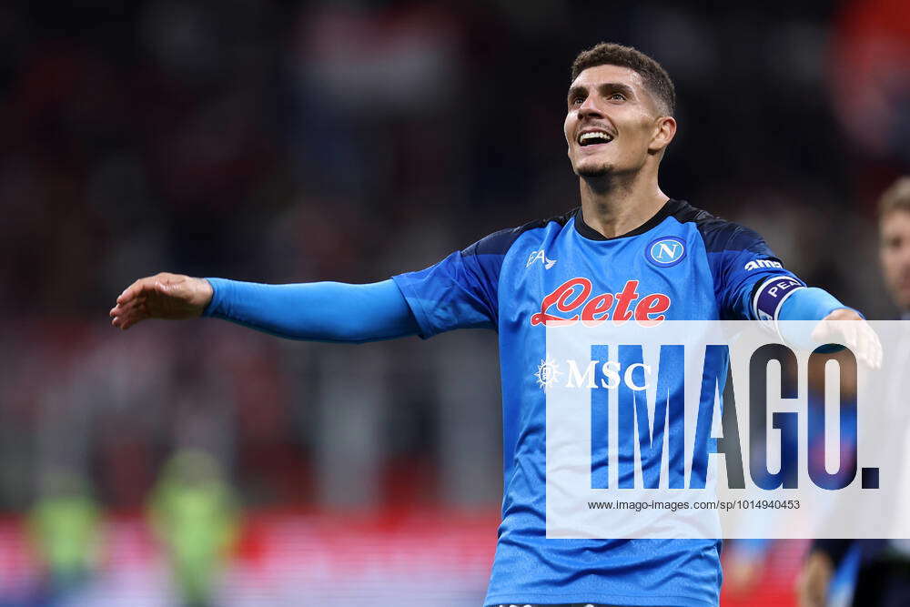 Ac Milan - Ssc Napoli Giovanni Di Lorenzo of Ssc Napoli celebrates ...