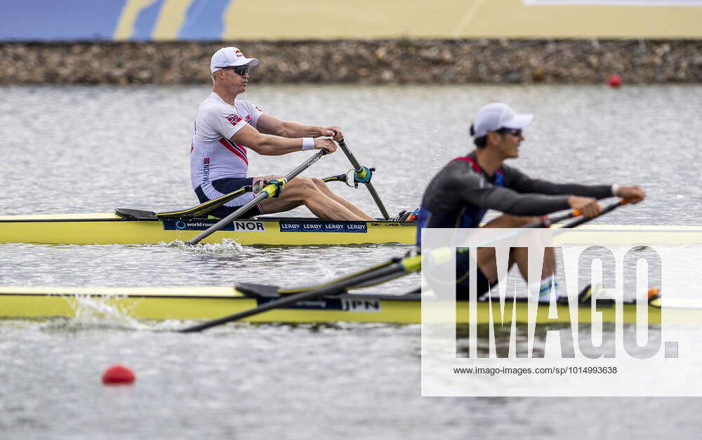 Kjetil Borch of Norway Rjuta Arakawa of Japan L-R competing during Day ...