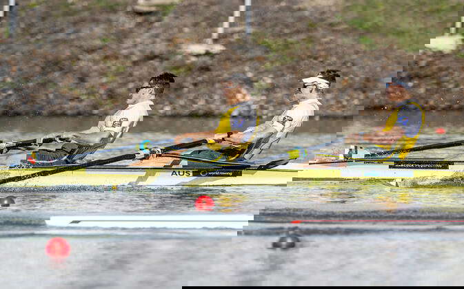 Harley Moore, Alexander Hill of Australia competing during Day 5 of the ...