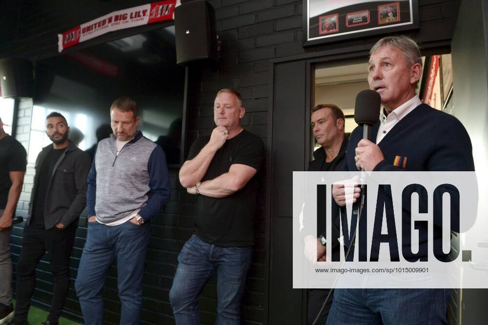 ManU legends from left, Danny Simpson, Lee Martin, David May, Ben ...