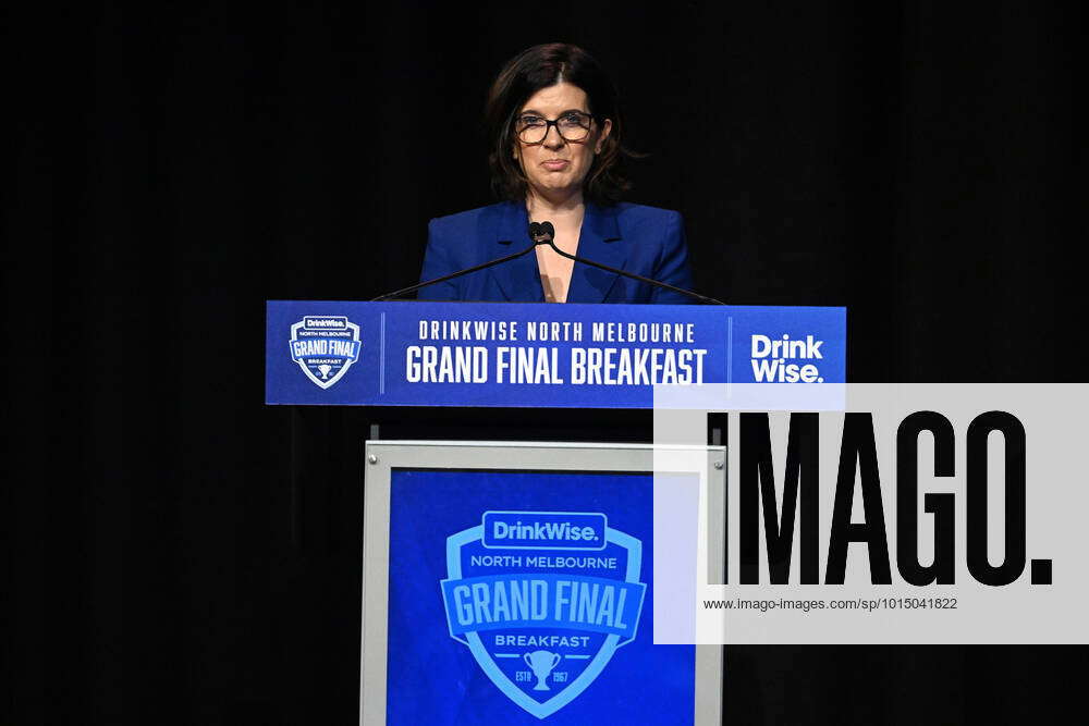 AFL GRAND FINAL BREAKFAST, North Melbourne President Dr Sonja Hood ...