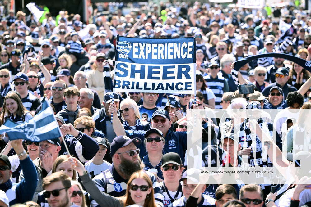 AFL CATS GRAND FINAL REAX, Supporters wait for the arrival of Geelong ...