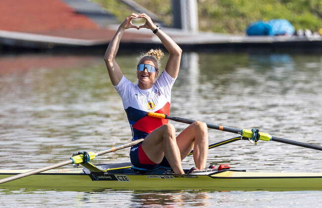 Czech Lenka Antosova placed the fifth in the Men s Single Sculls Final ...