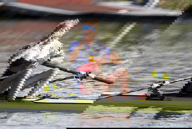 Czech Lenka Antosova placed the fifth in the Men s Single Sculls Final ...