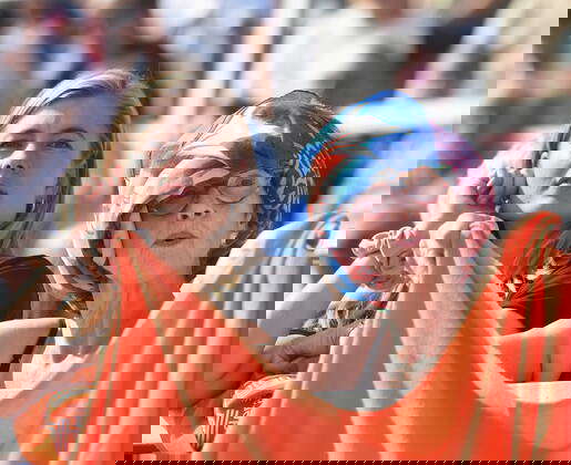 Fans during Day 6 of the 2022 World Rowing Championships at the Labe ...