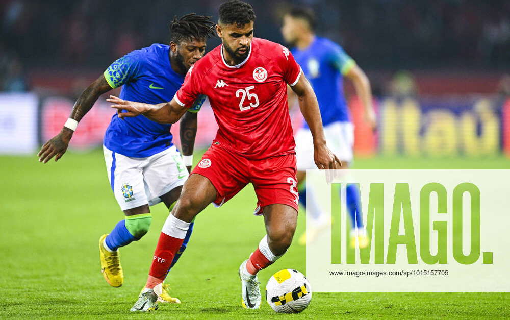 Anis Ben Slimane (Tunisie) FOOTBALL : Bresil vs Tunisie - Match amical ...