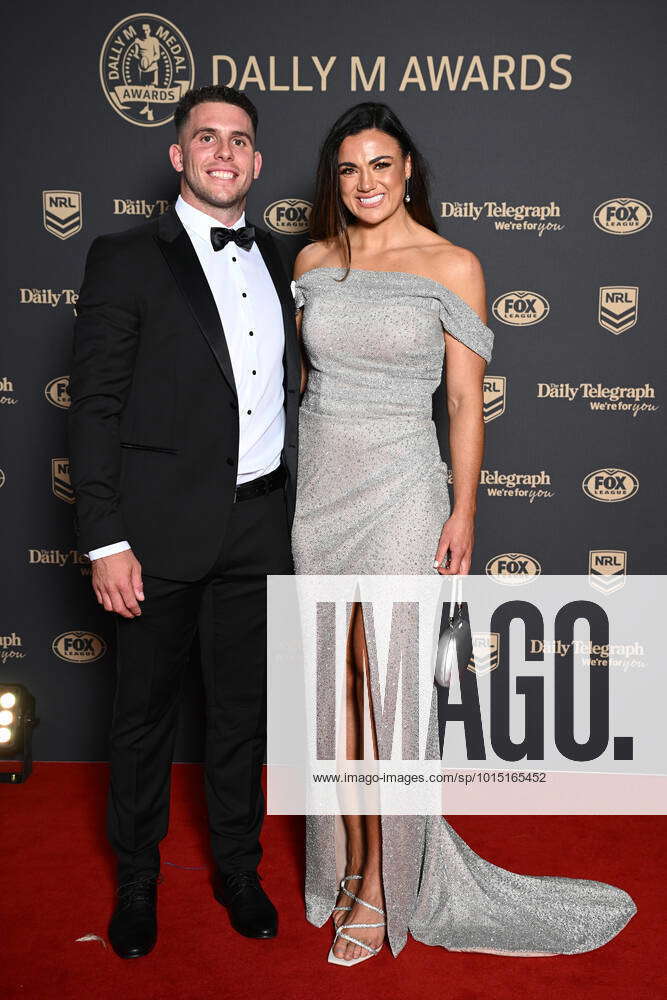 NRL DALLY M AWARDS, Adam Elliot and Millie Boyle pose for a photo ...
