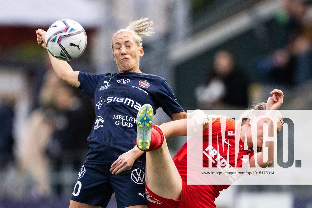 220928 Mia Persson of FC Rosengard and Signe Gaupset of Brann during ...