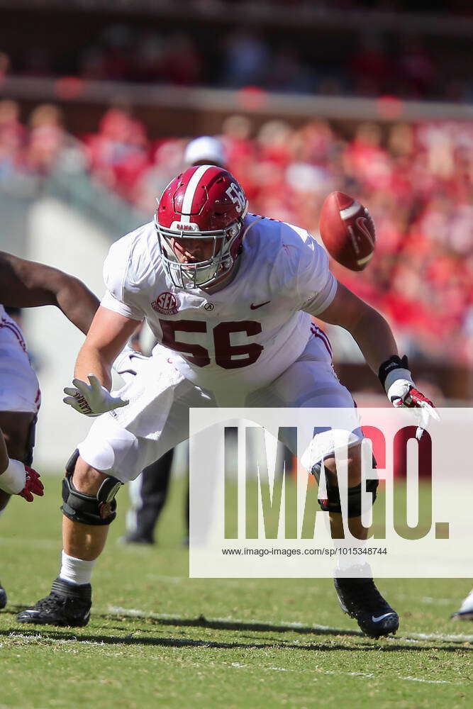 October 1, 2022: Seth McLaughlin 56 Alabama offensive lineman takes a ...