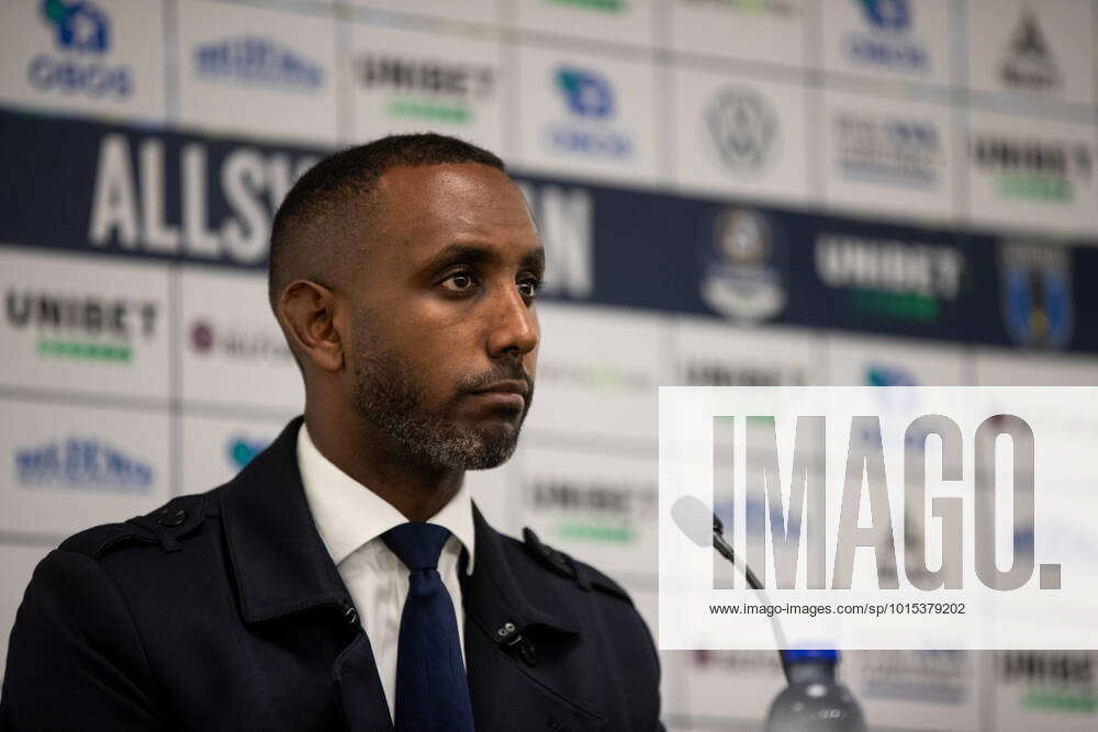 221002 AIKs coach Henok Goitom after the football match in the ...