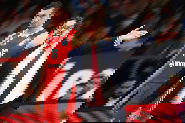 Coach Andrea Trinchieri and Paul Zipser FCBB Basketball, EuroLeague, FC ...