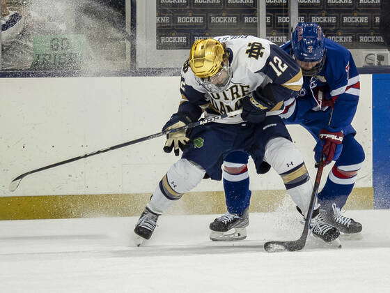 SOUTH BEND, IN - OCTOBER 02: Notre Dame Fighting Irish forward Solag ...
