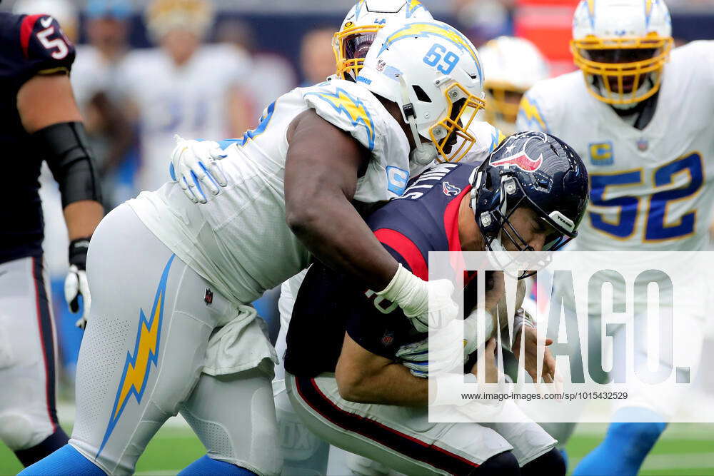October 2, 2022, Houston, Texas, U.S: Los Angeles Chargers defensive ...