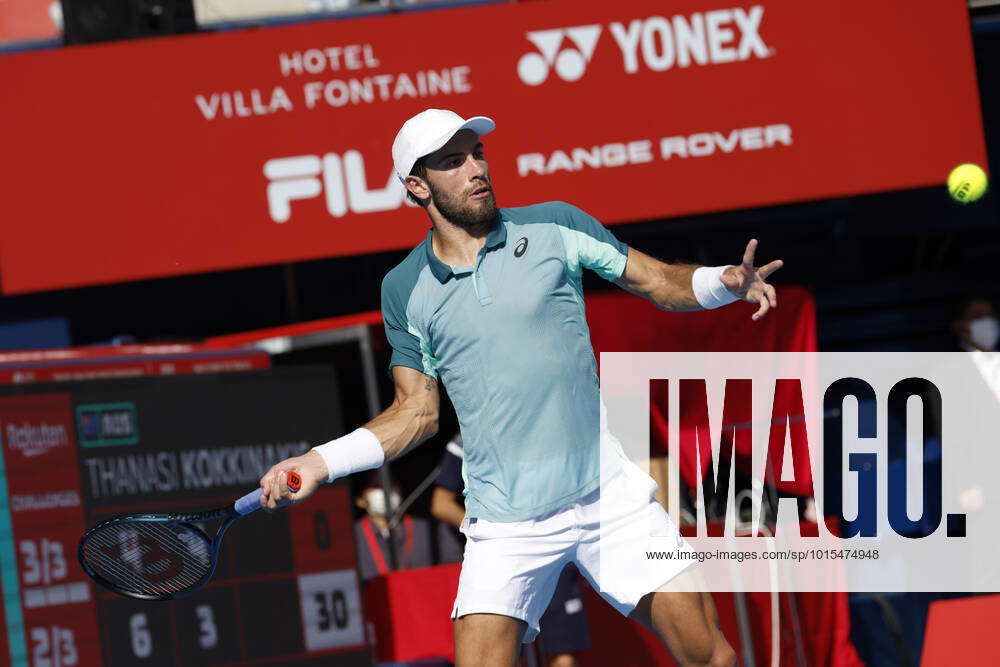 October 4, 2022, Tokyo, Japan: Borna CORIC (CRO) hits a return against ...