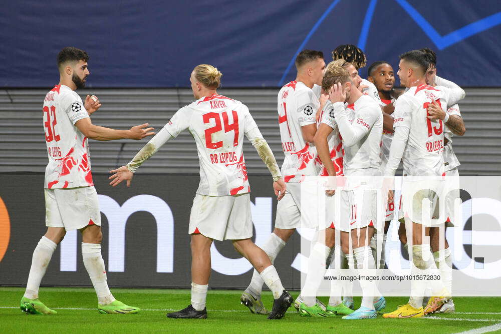 RB Leipzig goal celebration, goal disallowed afterwards, Timo Werner RB ...