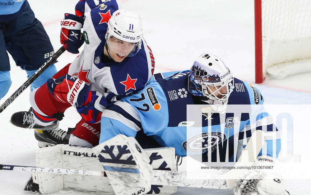 NOVOSIBIRSK, RUSSIA – OCTOBER 6, 2022: HC CSKA Moscow s Vitaly Abramov ...