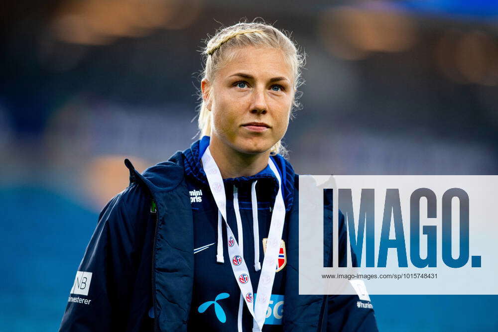 221007 Sophie Roman Haug of Norway ahead of the international friendly ...