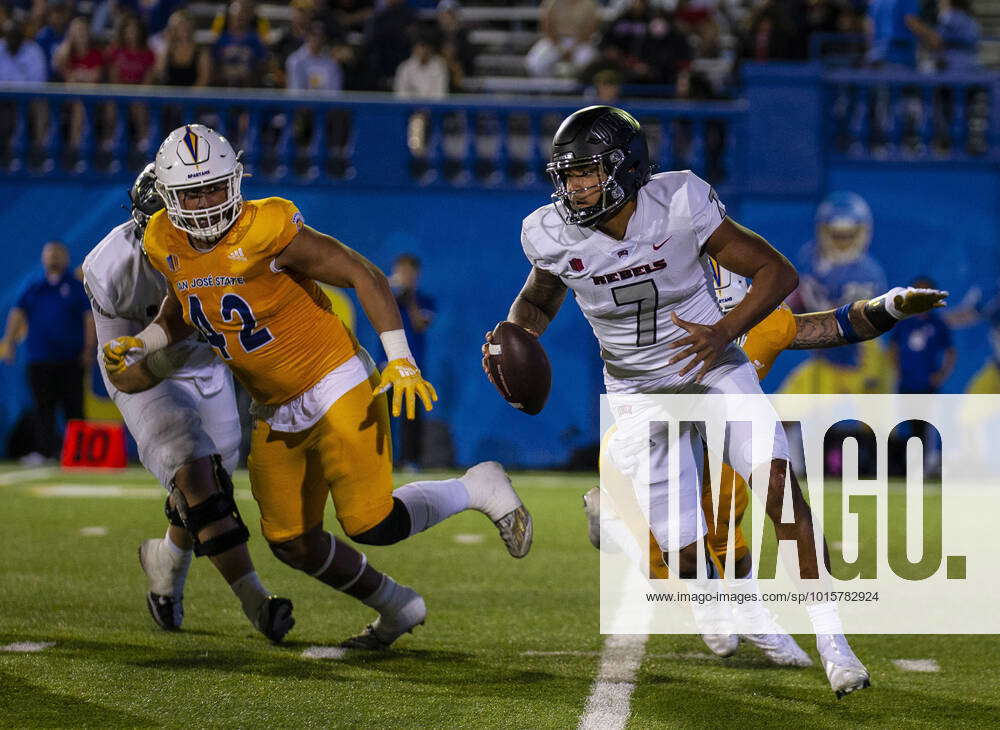 October 07 2022, San Jose, CA U.S.A. UNLV quarterback Cameron Friel (7 ...