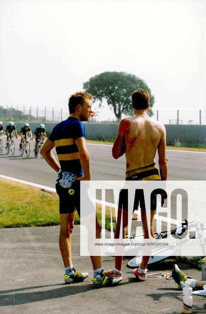 BARCELONA 1992 07 01 Michael Andersson and Johan Fagrell collided and ...