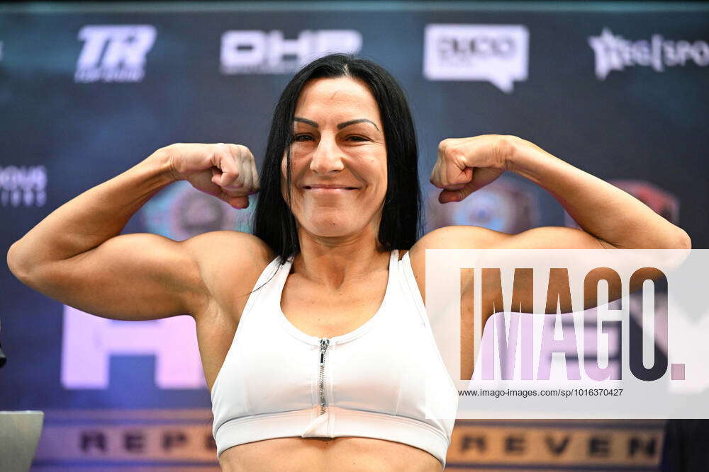 BOXING HANEY KAMBOSOS WEIGH IN, Susie Ramadan poses during the Weigh-In ...