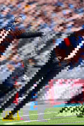 AIKs coach Henok Goitom during the football match in the Allsvenskan ...