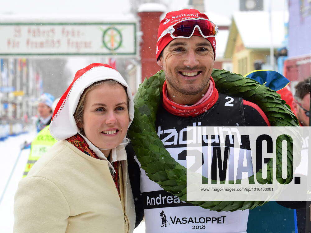 MORA 2018 03 04 Norwegian Andreas Nygaard with crown hill Sara Wadman ...