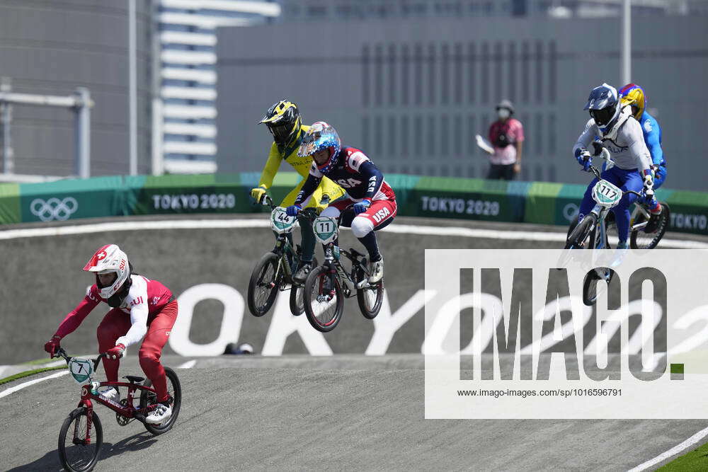 Olympics: BMX Racing-July 29, Jul 29, 2021; Tokyo, Japan; From left ...